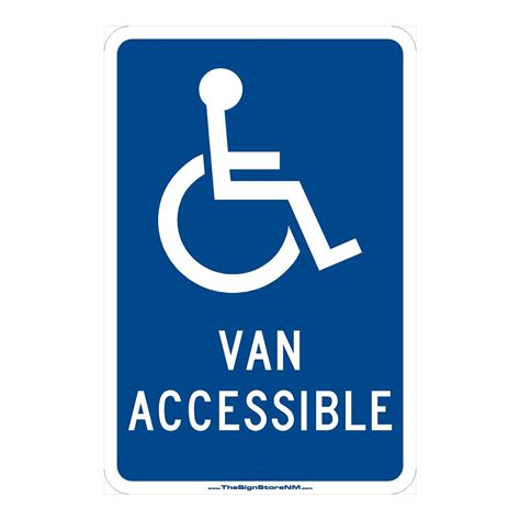 Van Accessible Ada With Symbol Sign The Sign Store Nm
