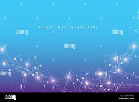 Big Data Visualization Geometric Abstract Background Visual