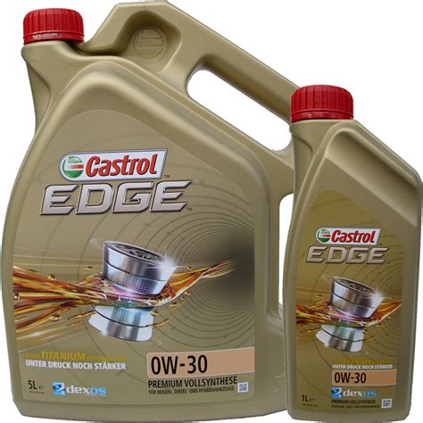 Castrol 0W-30 EDGE TITANIUM 5+1L - Buy cheap engine oil.
