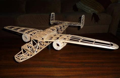 B 25 Mitchell Plan Free Download In 2025 Balsa Wood Models Biplane