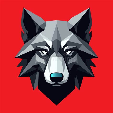 Geometric Wolf T Shirt Design Stock Illustration Illustration Of Moon Full 364620840