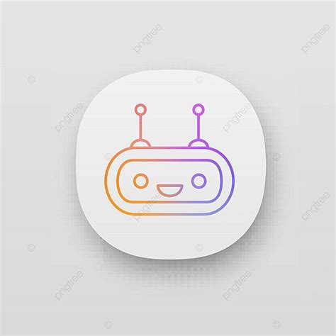 Aplicativo Isolado De Assistente De ícone De Aplicativo Chatbot Vetor