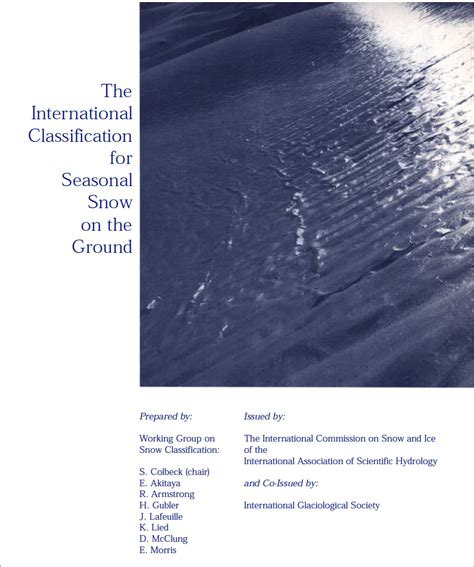 Snow Classification Iacs