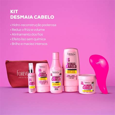 Kit Presente Desmaia Cabelo Completo Da Forever Liss Forever Liss