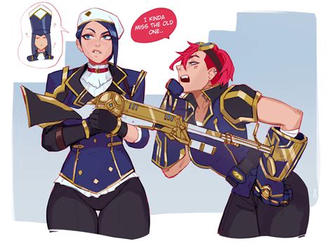 Vi Caitlyn Arcane Vi And Arcane Caitlyn League Of Legends And 1