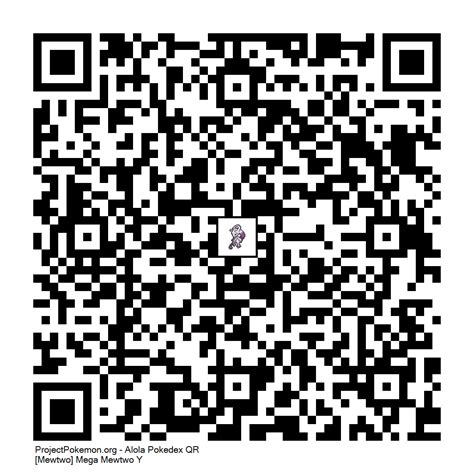 150 [mewtwo] Mega Mewtwo Y Png Generation 7 Qr Codes Project