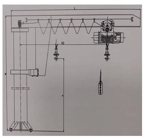 China Floor Mounted Jib Crane Manufacture And Factory Huasui Crane