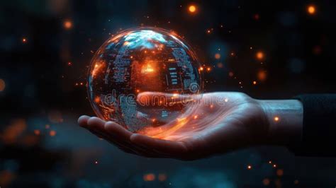 Businessman Holds Digital Globe Displaying Global Data In 2025 Global Business Analysis For