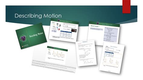 Igcse Describing Motion Cie Teaching Resources