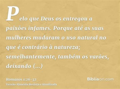 Romanos 126 32 Bíblia