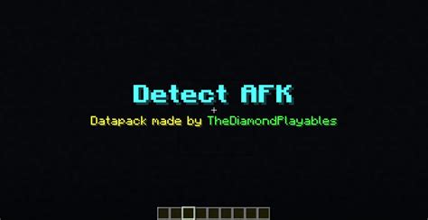 detect afk afk detection for servers 1 13 1 14 minecraft data pack