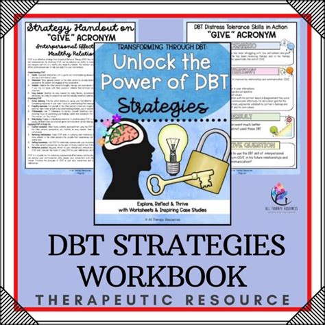 Dbt Strategies Workbook Dialectical Behavior Therapy Counseling