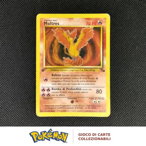 Pokemon Card Set Base Moltres Holo Ita 2762 Eur 4800 Picclick It