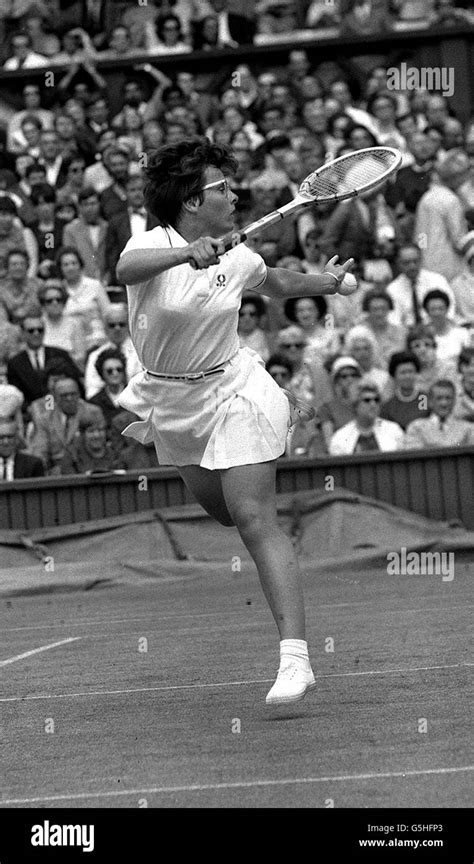 Billie Jean King Wimbledon Banque De Photographies Et Dimages à Haute