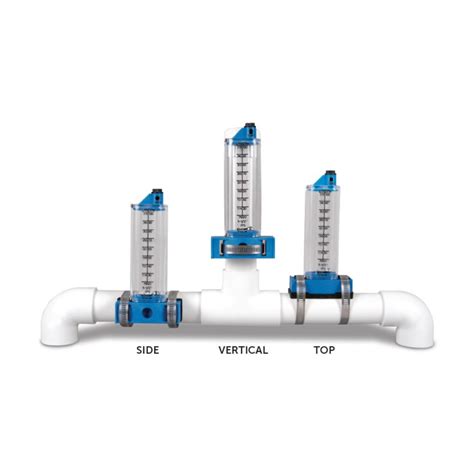 Rola Chem 570351s Side Mount Flow Meter For 2 Pipe 30 150 Gpm Pvc