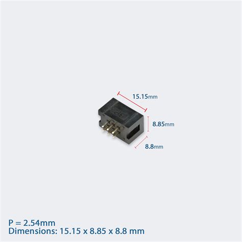 Pcb Socket Dc3 6p 2x3 Straight Pins Pcb Socket Dc3 6p Straight Pins