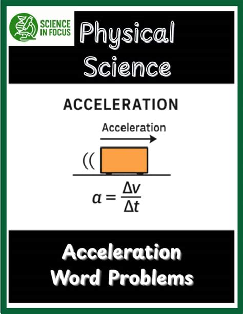 Acceleration Word Problems By Science In Focus Tpt