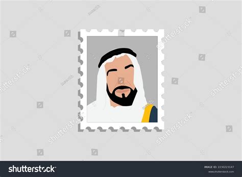 Stamps Zayed Bin Sultan Stock Vector Royalty Free 2230223147 Shutterstock