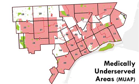 Map Medically Underserved Areas Of Detroit Detroitography