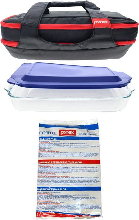 Pyrex Portables™ Blackred Insulated Casserole Carrier For