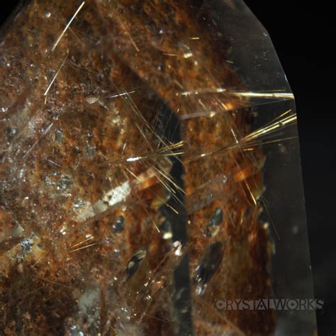 Crazy Rutile And Iron Oxide Quartz Point Crystalworks Designs Ltd
