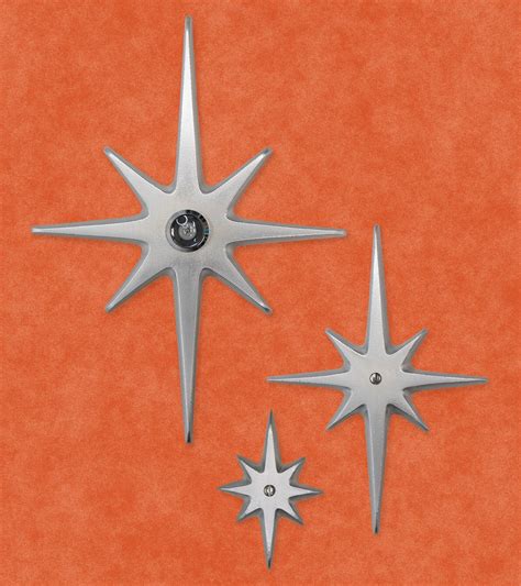 Atomic Starburst Set Of 3 Vintage Revival Art Co®