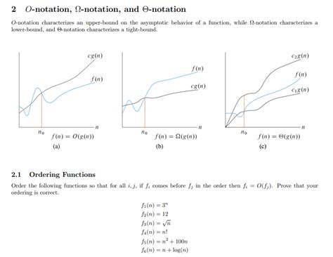 Solved O notation Ω notation and Θ notation O notation Chegg