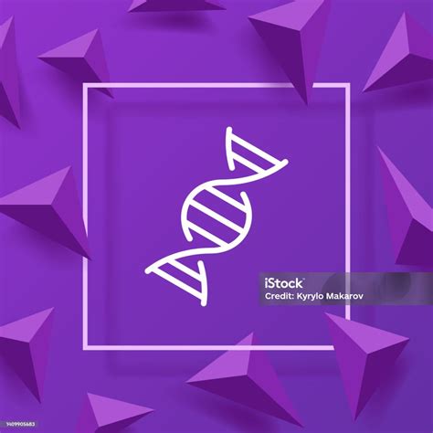 Ikon Garis Molekul Dna Kimia Biologi Anatomi Pribadi Privasi Pribadi