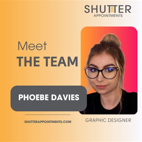 Shutter Meet The Team 🙋‍♀️🙋🙋‍♂️ This Is Our Graphic Designer Phoebe