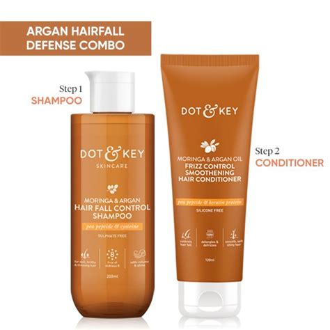 Buy Dot And Key Argan Oil And Keratin Hair Fall Control Shampooconditioner
