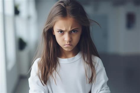 Premium Photo Upset Girls In A Home Environment With Their Arms