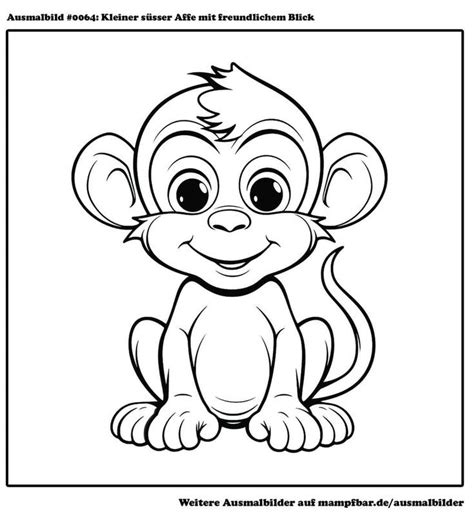 Ausmalbilder Affe