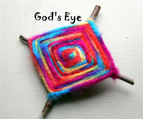 Gods Eye Craft 4 Steps With Pictures Instructables