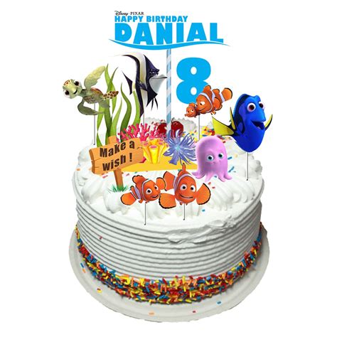 Finding Nemo Cake Topper Set Of 10 Shopee Malaysia