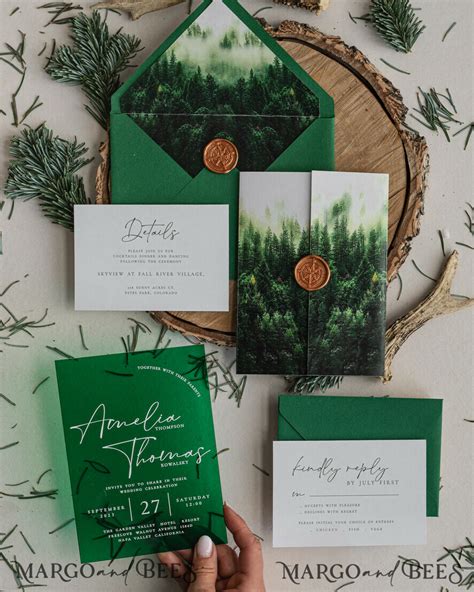 Wedding Invitations With Tree Theme