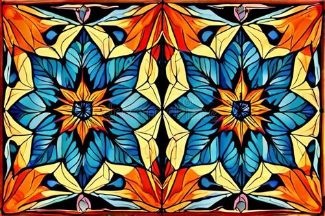 Symmetrical Patterns Symmetrical Patterns With Shapes Patterns A Stock