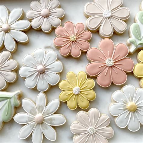 Flower Cookies Flower Cookies Flower Sugar Cookies Bridal Shower