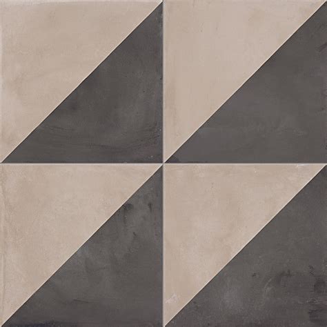 Canopus Small Grey Patterned Tile Tiles And Mosaics