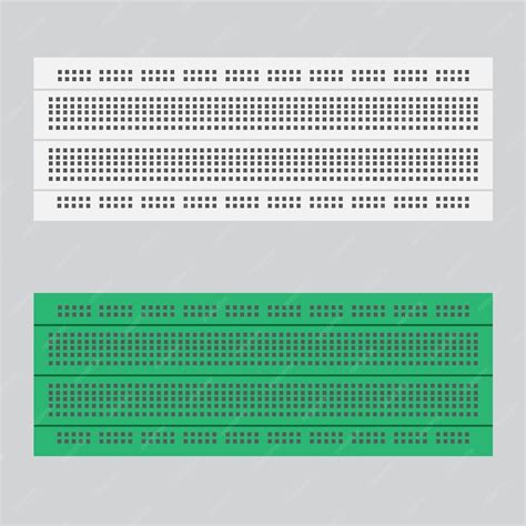 Premium Vector Vector Design Of Breadboard Circuits Making Breadboard