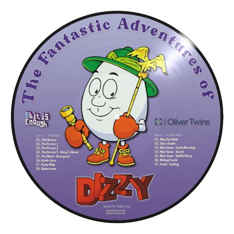 The Fantastic Adventures Of Dizzy Picture Disc 8 Bit Is Enough