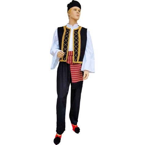 Raditional Vlachos Costume Thessaly Macedonia Premium Woolen Outfit Mark090