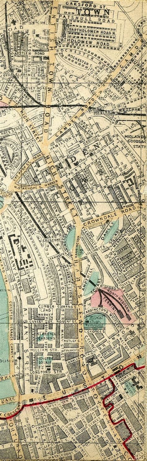 Mapco Map And Plan Collection Online Whitbreads Map Of London 1865