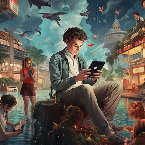 Premium Ai Image Digital Natives