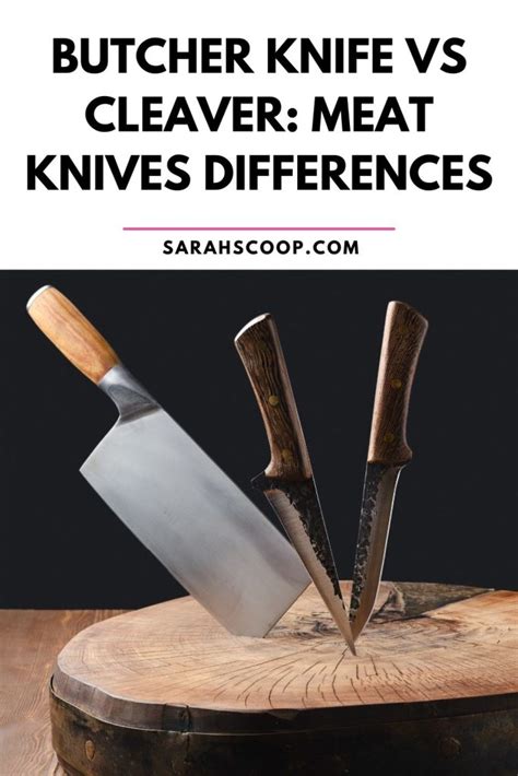 Butcher Knife Vs Cleaver Meat Knives Differences