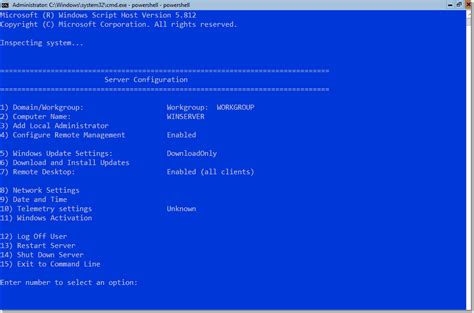 Windows Server 2012 Powershell