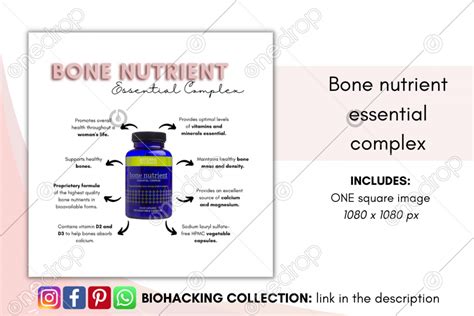 Bone Nutrients Biohacking Collection By Valentina Ramirez