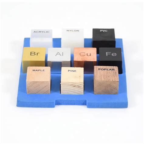 Ten Specimen Density Set Ten Piececubeblock Industrial
