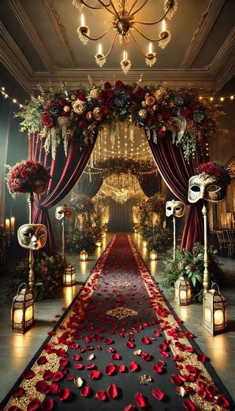 Create The Ultimate Masquerade Themed Celebration With These Luxurious