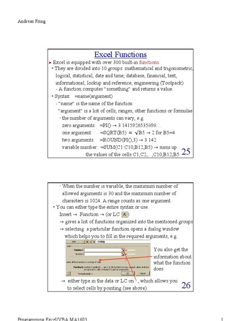 03 Lect3 Pdf Microsoft Excel Parameter Computer Programming