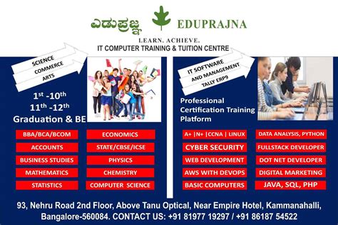 eduprajna tutorial centre in kammanahalli bangalore best tutorials in